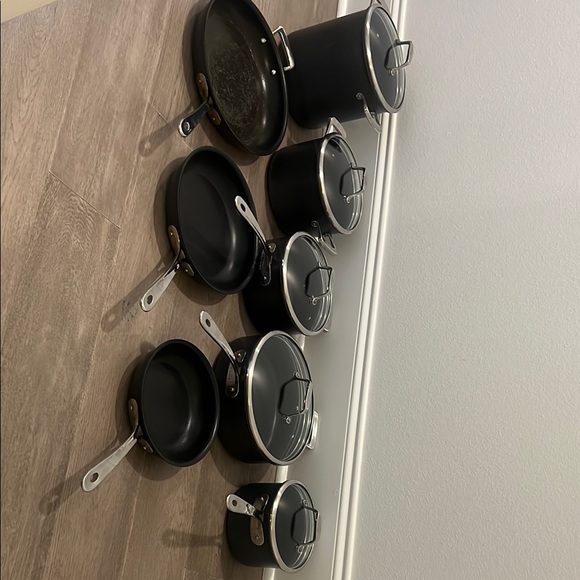 All-Clad | Kitchen | Allclad Ha Hardanodized Nonstick 13piece Cookware ...